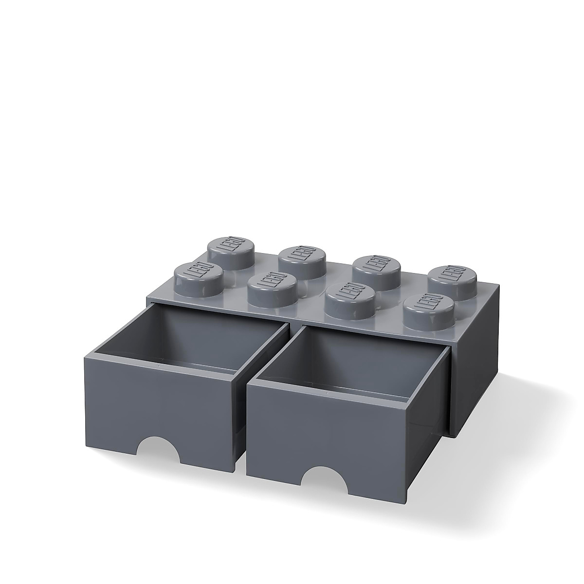 Room Copenhagen, Lego Brick Drawer - Stackable Storage and Décor - Brick 8, Dark Grey