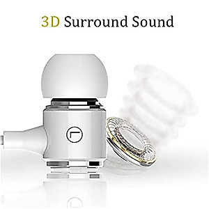 Long Cord Earplug Headphones without Mic for Tv Watching ,Wired Ear Buds Earbuds with Microphone,Noise Cancelling Music Headphones for Work,Deep Bass 3.5mm Earbuds for Compute,In Ear Monitors (10FT)