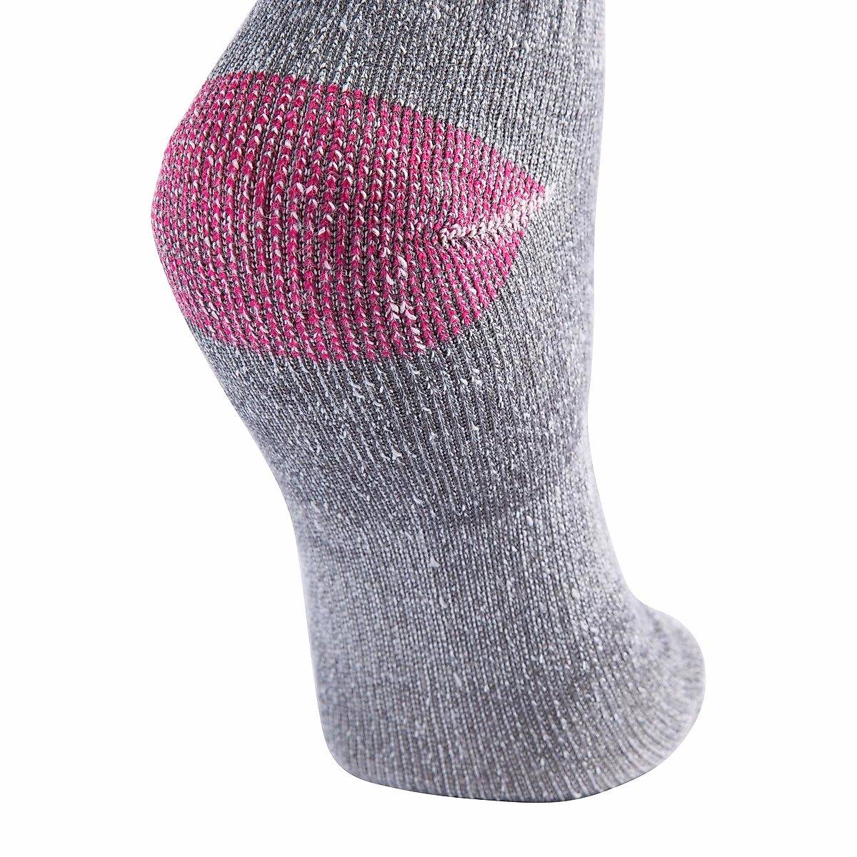 Browning Women's Everyday Wool Camo Socks | Fuchsia Camo | Gray Marl Fuchsia | Medium 2 Pack
