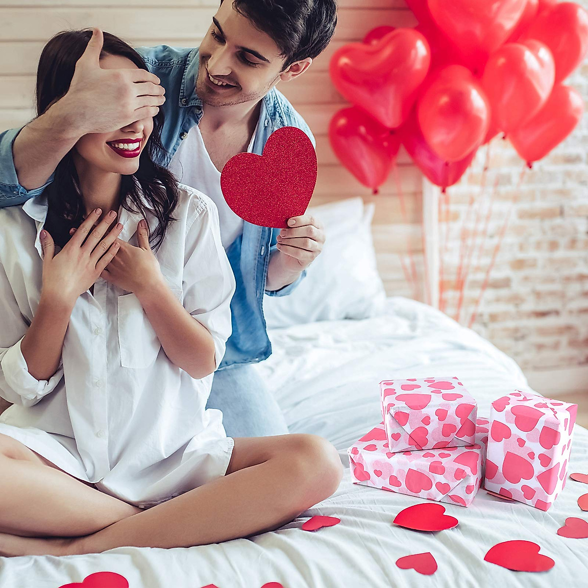 MIAHART 60 Sheets Mother's Valentine Day Gift Wrapping Tissue Paper Birthday, Tissue Paper for Home, Kitchen, DIY Crafts, Wrapping Accessory