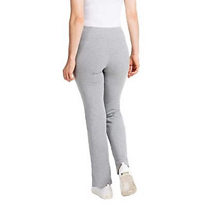 Dalia Ladies’ Pull-On Knit Pant (Heather Grey, X-Large)