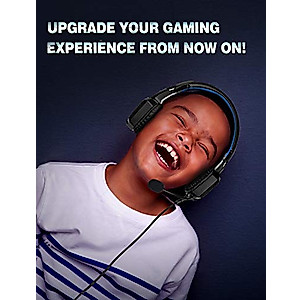 GIZORI Gaming Headset, Xbox Headset, Gaming Headphones with Microphone Surround Sound, Noise Canceling with Mic & LED Light, Compatible with PC PS5, PS4, PS2, Xbox Series, Sega Dreamcast, Laptop, Blue