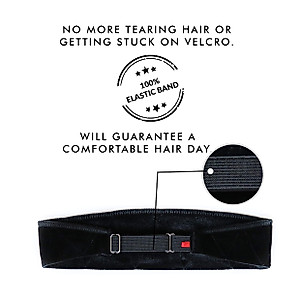 Madison Headwear Wig Grip Headbands For Women- Adjustable To Custom Fit Your Head - Velvet Comfort - Wig Bands No Slip Breathable Lightweight Material For All Day Wear! Keep Wig Comfortably Secured