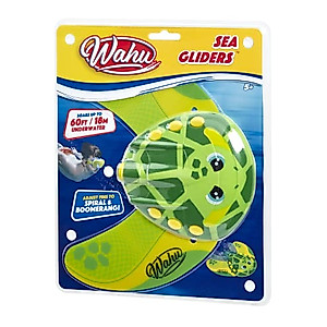 WAHU Sea Gliders Turtle - Underwater Pool Toy Glides Up to 60 Feet - Self-Propelled Jet with Adjustable Fins to Spiral and Boomerang