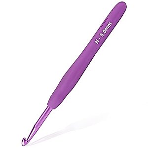 1Pack Size H / 5.0mm Crochet Hook, Super Smooth & Ergonomic for Beginner and Advanced (5.0mm-H)