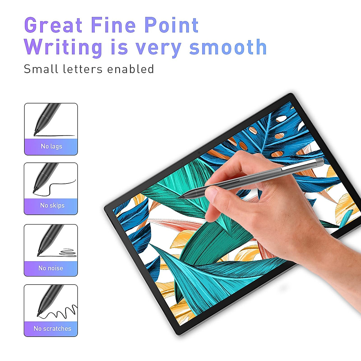 Genuine Digital Stylus Pen for HP Envy x360/Pavilion x360/Spectre x360 2-in-1 Touch Screen Laptops, Support MPP 1.51 Tilt Pen with 1024 Pressure Sensitivity