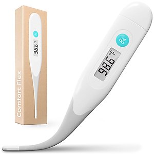 Greater Goods Digital Thermometer – 10-Second Fast Readings for Adults and Kids, Flexible Tip, Fever Alarm, Oral, Rectal, and Underarm Use, FSA/HSA Eligible