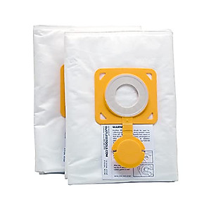 Dustless Technologies Wunderbag- Shop Vac Universal High Capacity Pre-Filter bags for Wet Dry Vacuums, 2 Pack (12-18 Gallon). Commercial, Contractor, Professional, Home use. Wet and Dry