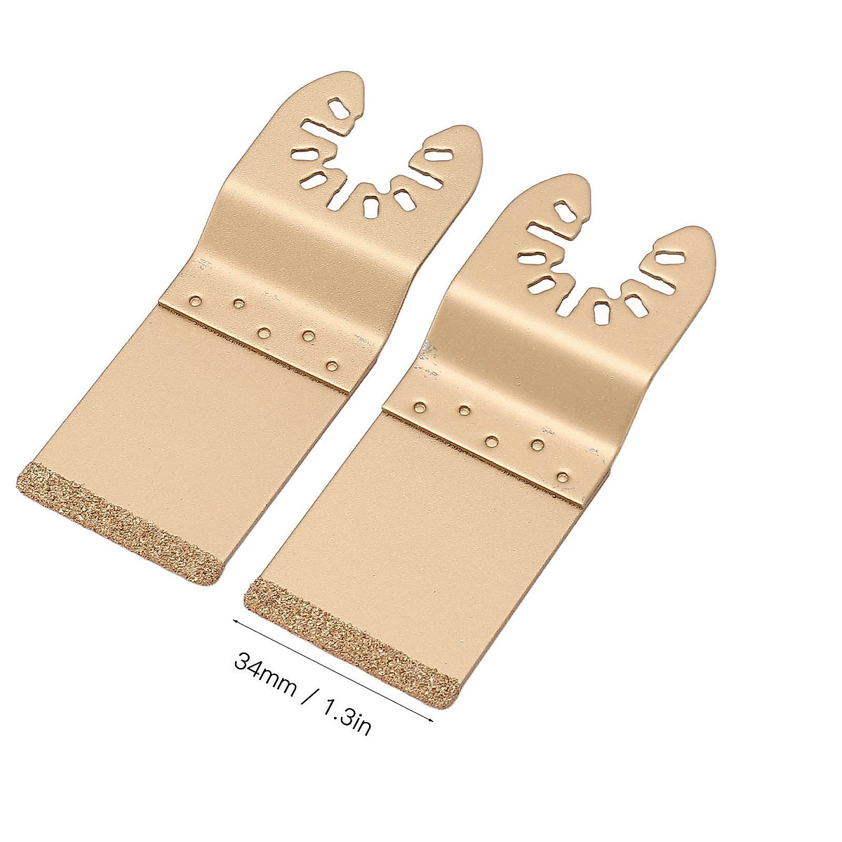 Oscillating Multi Tool Blade for Grout Removal with Carbide Grits Flush Cut, Universal fit Multitool Attachment for Grout, Mortar, Tile, Plaster,Masonry, Brick