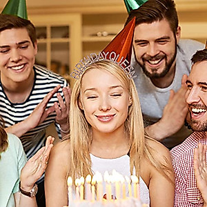 AOPRIE Birthday Queen Crown & Sash for Women Rose Gold Birthday Tiara for Girls Birthday Queen Headband Princess Crown Rhinestone Happy Birthday Accessories