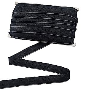levylisa 1" x 27Yards Chainette Fringe Trim Black Fringe Tassel Lace Trim Fibre Trim for Sewing Quilting DIY Home Decoration