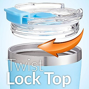 PopYum 9oz Insulated Stainless Steel Kids’ Cups with Lid and Straw, 2-Pack, Green, Pink, stackable, sippy, baby, child, toddler, tumbler, double wall, vacuum, leak proof