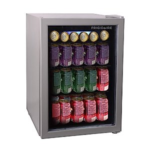FRIGIDAIRE EFMIS9000AMZ Freestanding Beverage Center Fridge-Fits 88 Cans or 25 Bottles, Black, 24