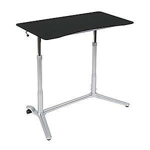 Calico Designs 51230 Sierra Height Adjustable Desk, Silver/Black 37.5 Inch