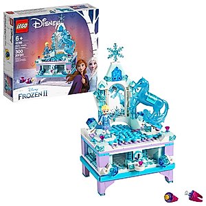 LEGO Disney Frozen 2 Elsa's Jewelry Box Creation Building Toy 41168 Make a Jewelry Storage Box with Lockable Drawer & Mirror, Collectible Disney Gift Idea with Princess Elsa Mini-Doll and Nokk Figure