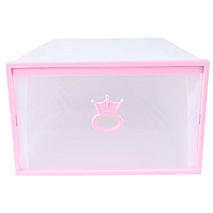 Cabilock Closet Drawers Clear Shoe Organizer Stackable Shoe Storage Box Organizer Drawer Type Plastic Shoe Container Cabinet for Entryway Hallway Living Room 33x23x14cm Clear Container Clear Shoe Box