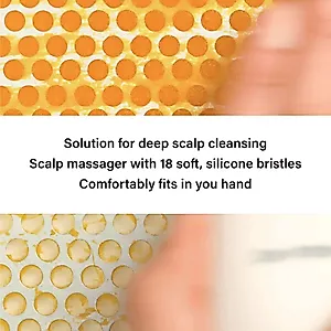 DR.FORHAIR Hair Scalp Massager Shampoo Brush – Cleansing Care Soft Silicone Washing Head Scrubber Shower Water Resistant Handheld Dandruff Removal