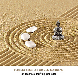 Galashield 5 lbs Approx. 130 White River Rocks Stones for Plants Pebbles for Indoor Plants | Aquarium Fish Tank Rocks | Polished Decorative Rocks for Vases (0.8-1.6 Inches)