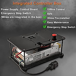 500W CNC Router Machine, 4540 CNC Machine for Metal, 3-Axis Stainless Steel Engraving Milling Machine for Carving Cutting Wood Acrylic PCB MDF Nylon, Working Area 430x390x90mm (16.9x15.4x3.5”)