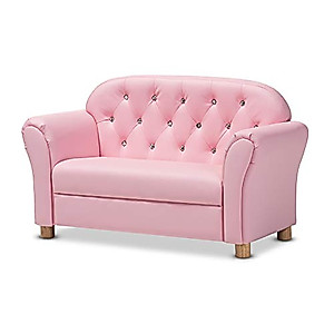 Baxton Studio Loveseats, Pink