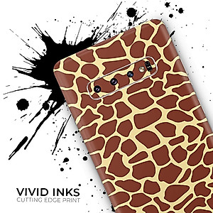 DesignSkinz Simple Vector Giraffe Print Protective Vinyl Decal Wrap Skin Cover Compatible with The Samsung Galaxy S20 (Screen Trim & Back Glass Skin)