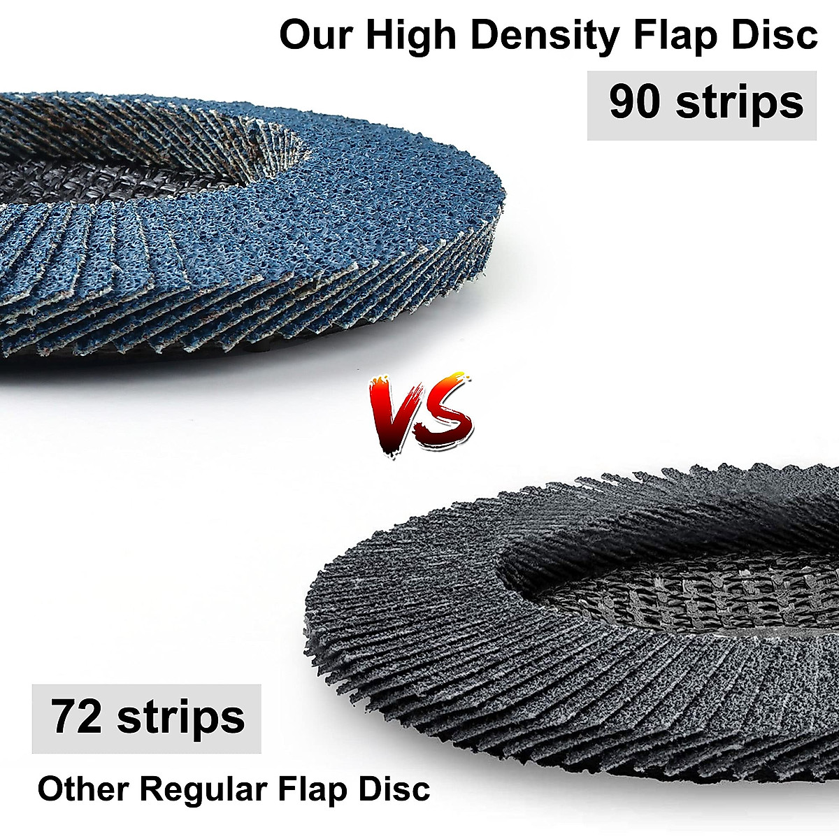 LotFancy Flap Discs 4 1/2 for Angle Grinder, 20PCS, Type 29, High Density Jumbo Sanding Disc Grinding Wheels, 40 60 80 120 Grit, Premium Zirconia Abrasive, 4.5" x 7/8"