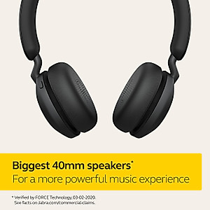 Jabra Elite 45h, Copper Black – On-Ear Wireless Headphones with Up to 50 Hours of Battery Life, Superior Sound with Advanced 40mm Speakers – Compact, Foldable & Lightweight Design