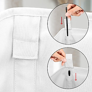 Sweet Jojo Designs Green Boho Floral Leaf Boy Girl Gender Neutral Laundry Hamper Foldable Dirty Clothes Basket with Handles Baby Nursery Kids Bedroom Teen Bathroom White Bohemian Watercolor Botanical