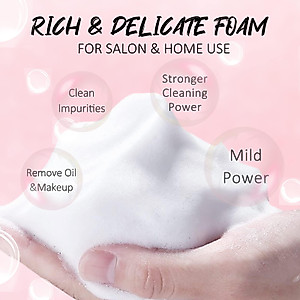 EMEDA Lash Shampoo for Extensions Cleaning Bath Kit for Cluster Lashes, Fan Brush Wash Bottle Hair Band, Oil Free Foam Soap Cleaner, Eyelash Cleanser