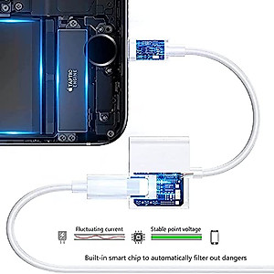 Belcompany [Apple MFi Certified] 2 Pack Headphone Adapter for iPhone, 2 in 1 Lightning to 3.5mm Headphone Charging + Music Splitter Adapter Compatible with iPhone 13/12/11/XS/XR/X 8 7 Support All iOS