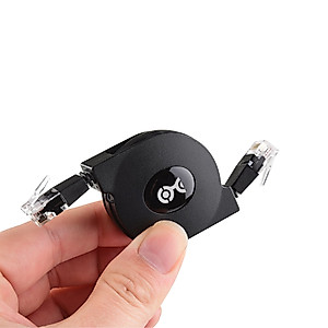 Cable Matters 2-Pack Retractable Ethernet Cable 3ft (Retractable Cat 5e Cable, Retractable Cat 5 Ethernet Cable, Cat5e Cable) Supporting 10/100/1000 Mbps Gigabit Ethernet