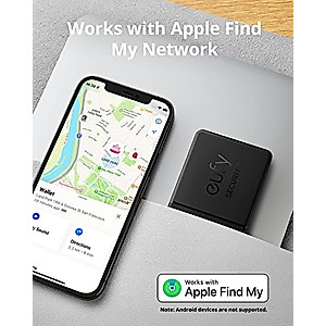 eufy Security by Anker SmartTrack (Black, 4Links +1Card), Works with Apple Find My (iOS Only), Item Tracker, Phone Finder, Water Resistant, Android Not Supported