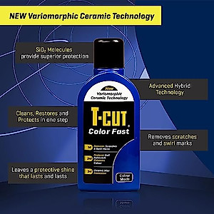T-Cut Dark Blue Scratch Remover Color Fast Paintwork Restorer Car Polish - 17 Fl Oz 13 Colours Available