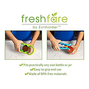 Evriholder Easi-Twist 1pk, Easy Grip Jar Opener, Pack of 1, Colors May Vary