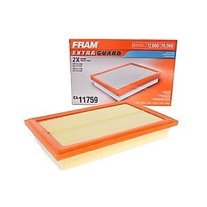 FRAM Extra Guard Flexible Rectangular Panel Engine Air Filter Replacement, Easy Install w/Advanced Engine Protection and Optimal Performance, CA11759 for Select Mercedes-Benz Vehicles