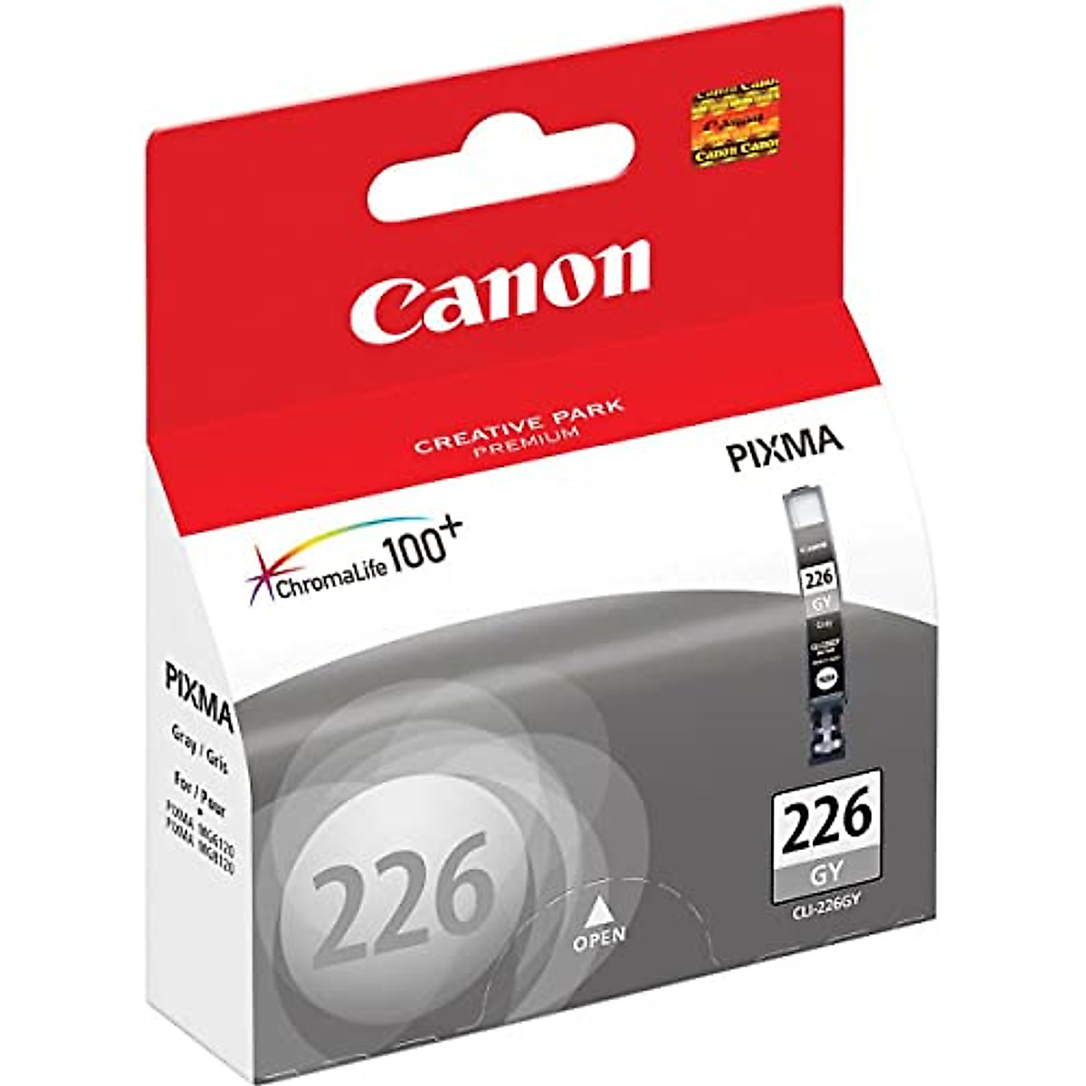 Canon CLI-226 Gray Ink Tank for Inkjet Printers for MG6120, MG6220, MG8120, MG8220 PIXMA Series Printers, 2-Pack