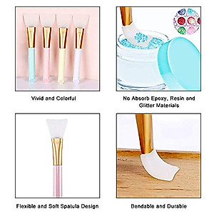 5Pcs Epoxy Glitter Tumbler Kits,Black Portable Bubble Buster Tool Heat Gun for DIY Acrylic Resin Cups to Remove Air Bubbles,4Pcs Magic Epoxy Brushes for Vinyl Crafts Tumbler (Black)