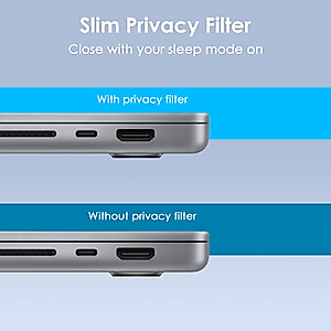 Laptop Privacy Screen Magnetic MacBook Pro 13 Inch (2016-2022, M1,M2) and MacBook Air 13 Inch(2018-2021, M1),Magnetic Removable Computer Screen Privacy Shield for Mac 13Inch