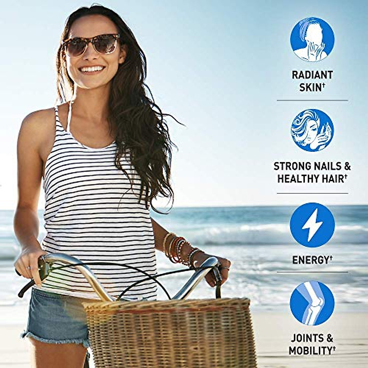 Garden of Life Grass Fed Collagen Coconut MCT Powder - Vanilla, 24 Servings, Collagen Powder for Energy Hair Skin Nails Joints, Collagen Peptides Powder, Coconut MCTs, Collagen Protein Supplements