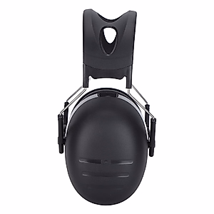 GOWENIC Noise Reducing Earmuff, Shooters Hearing Safety Ear Muffs NRR 37dB, Ear for Shooting Mowing Hunting Snowblowing Woodworking, Black