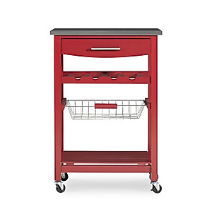 Linon Home Décor Kitchen Cart Red