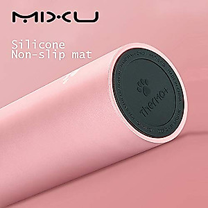 MIXU Catto Cat Shape Smart Thermos Bottle with Temperature Display, 304 Stainless Steel Food Grade Insulation Vacuum Flask, Leak-proof Anti Slip 10-Ounce Portable for Children, Girls, School, White