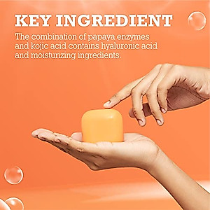Koji White Kojic Acid & Papaya Skin Brightening Soap, Exfoliating Facial Bar, Radiant Skin, Rejuvenates, Moisturizer, Even Tone Cleansing Bar with Hyaluronic Acid, Vegan Soap, 2.82 oz (2 Bars)