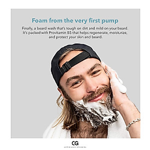 Copenhagen Grooming 8AM Splash Beard Wash for Men - Regenerating & Moisturizing Beard Shampoo - Skin, Mustache and Beard Care
