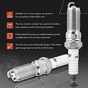 A-Premium Ignition Coils and Spark Plugs Kits Compatible with Chevrolet Traverse 2009 & GMC Acadia 2009 & Buick LaCrosse/Allure 2005-2008, Enclave 2009 & Cadillac CTS 2004-2009, SRX, STS 6-PC Set