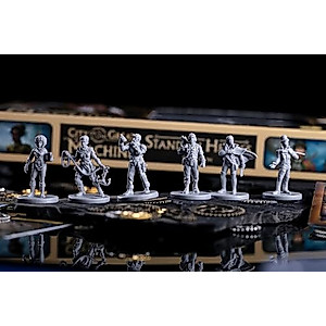 City of The Great Machine. Stand-in Heroes Board Game Expansion |1-4 Players | Ages 14 and up | Steampunk | One-vs-Many | Hidden Movement | Cooperative & Solo | Average Playtime 60-90 min