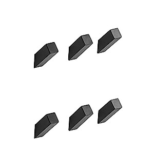 YJ YANJUN Black Towel Hook Set of 6 -Stainless Steel Rope Hooks