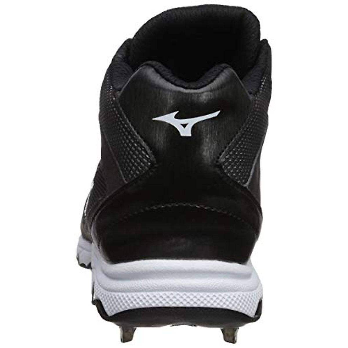 Mizuno 9-Spike Advanced Sweep 4 Mid Womens Metal Softball Cleat Black-White 11