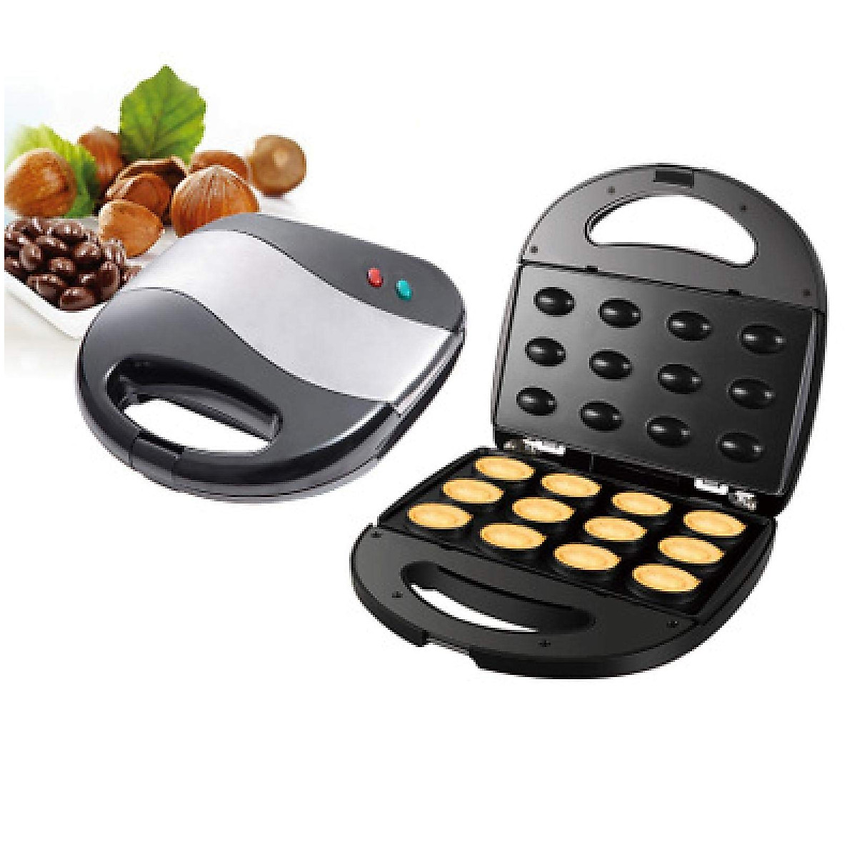 3 In 1 Deep Sandwich Maker Breakfast Sandwich Maker Mini Toasted Sandwich Maker Waffle Maker Electric Walnut Cake Machine Double-Sided Heating Non-Stick Breakfast Baking Appliance US plug
