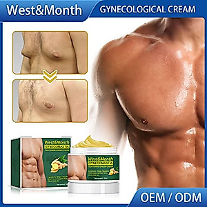 Yuege 3PC SoliPac Gynecomastia Tightening Ginger Cream, Gynecomastia Firming Ginger Cream